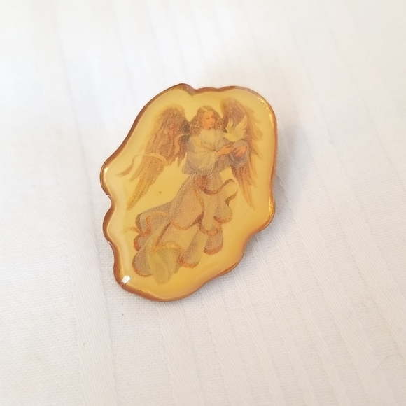 Jewelry | Vintage Guardian Angel Pin | Poshmark